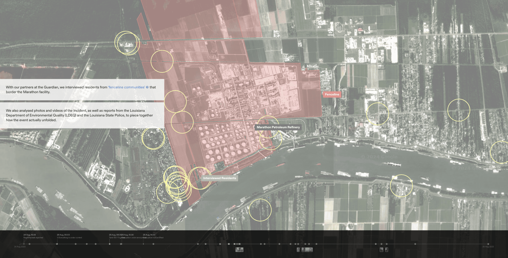 Chemical Fire At Marathon Refinery ← Forensic Architecture